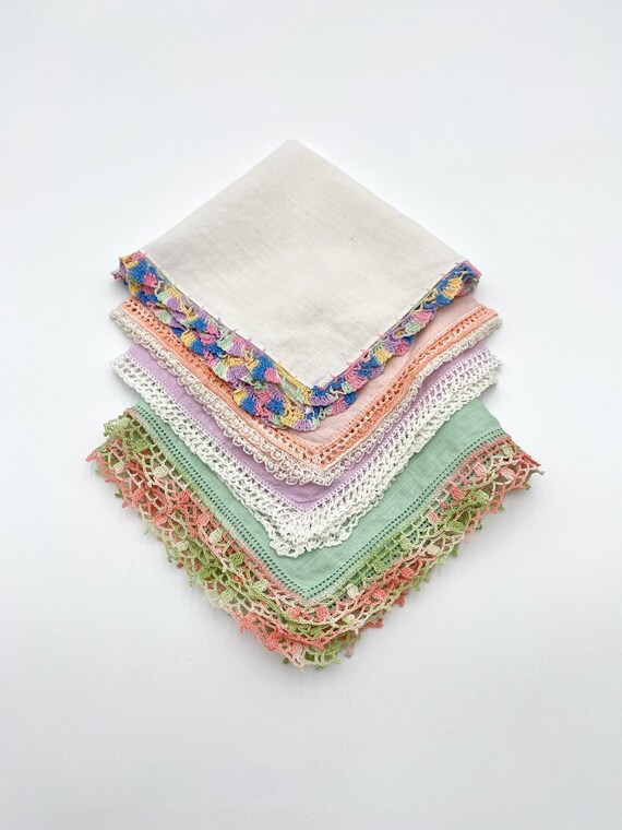 Square Handkerchiefs 1940s-1960s, Hankies, Fashion Ac… - Gem