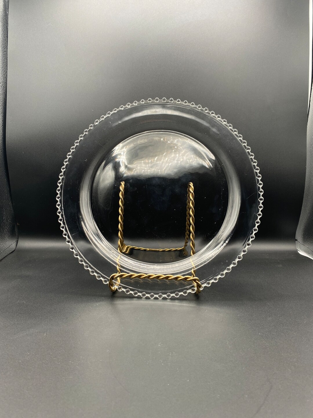 Vintage Clear Glass Large Candlewick 12" Platter or Plate - Etsy