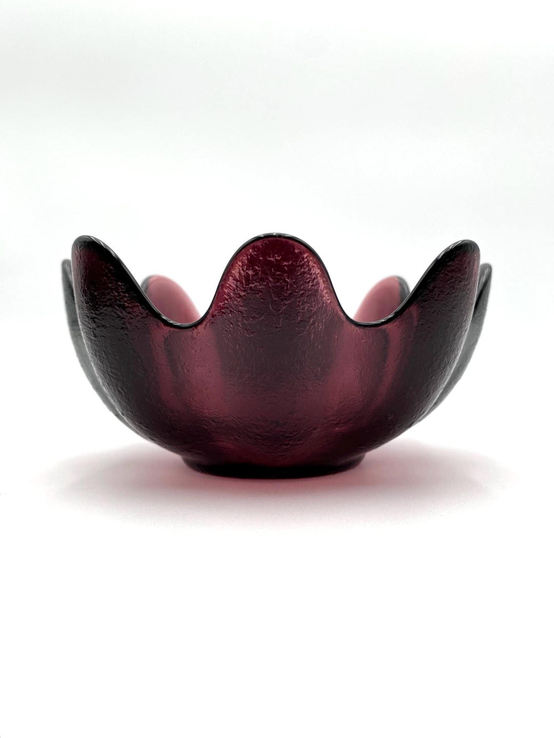 Blenko Purple Lotus Bowl Richard Blenko 2000, Collectable Art Glass ...