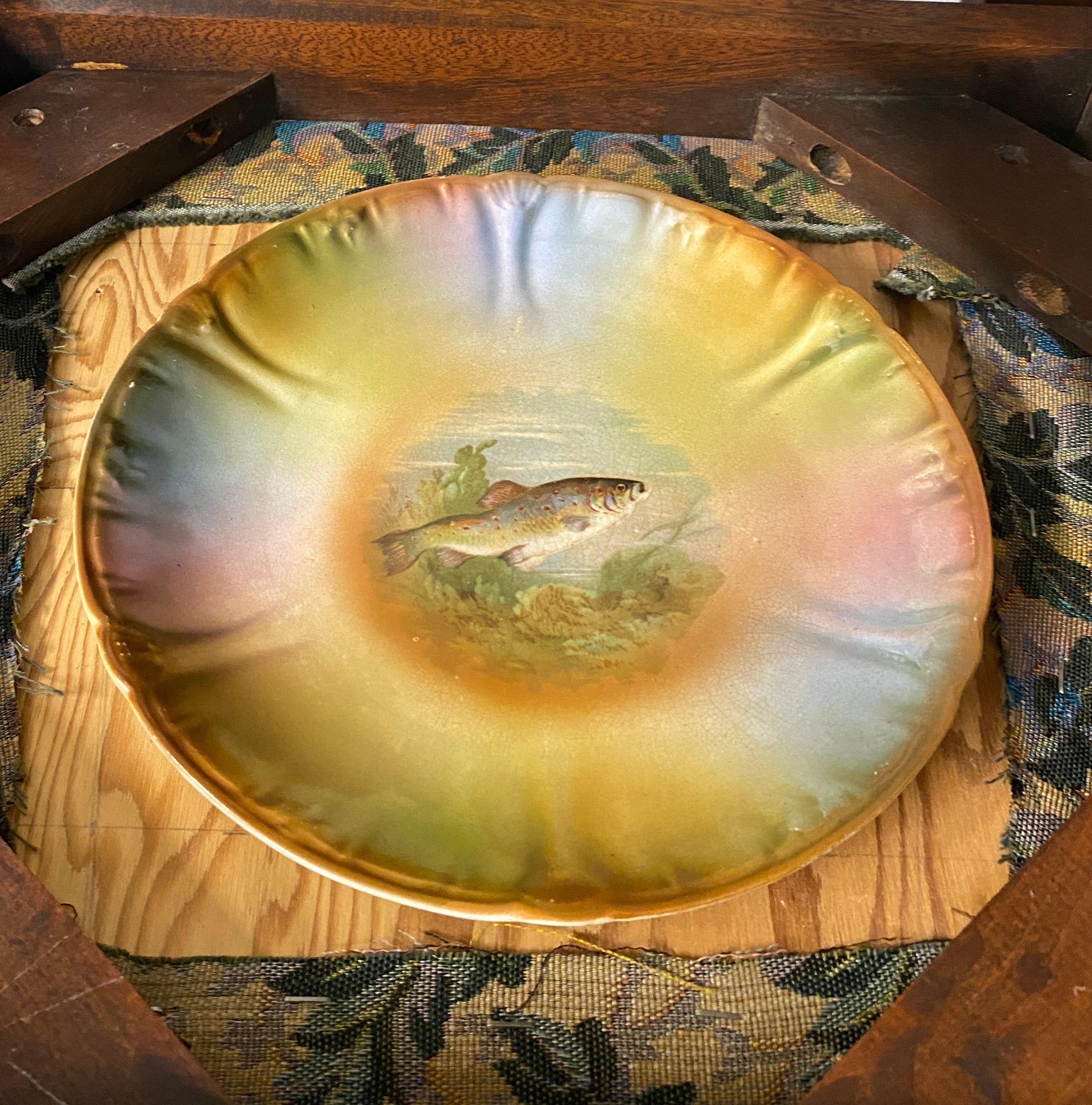 Antique Rainbow Color Trout Plate / Circa 1836-1931 /hunting and ...