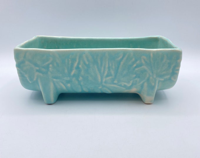 Vintage Nelson Mccoy Turquoise Butterflies Fern Planter “fernery” - Etsy