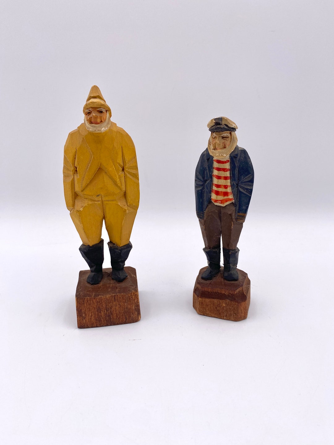 Vintage Wooden Nautical Sea Captains in Anri Style Coastal Decor - Etsy