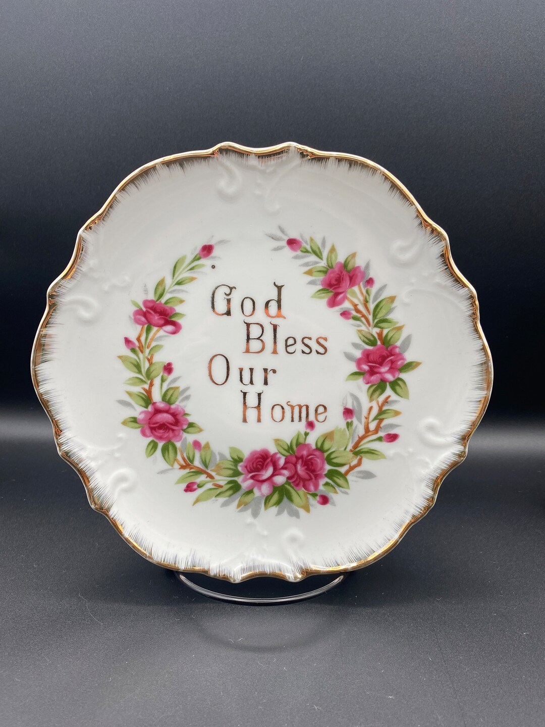 Two House Blessing/god Bless Our Home Decorative Plates - Etsy