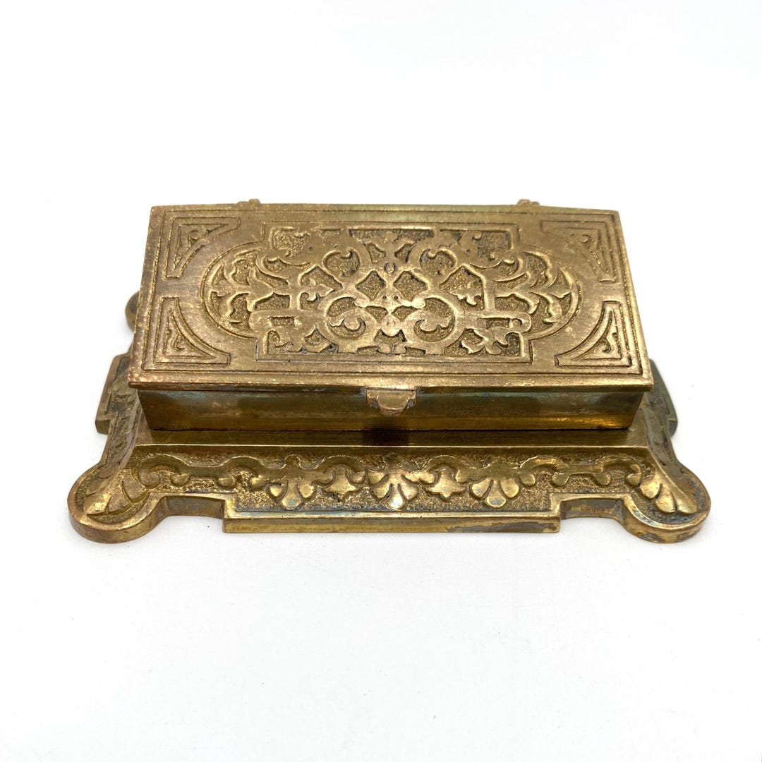 Brass Postage Stamp Holder, Vintage Desk Accessories, Academia Decor - Etsy