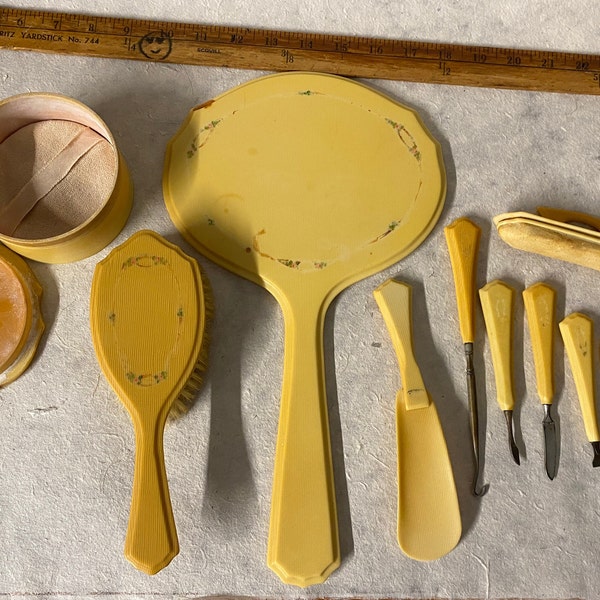 Antique Vanity Set - Etsy