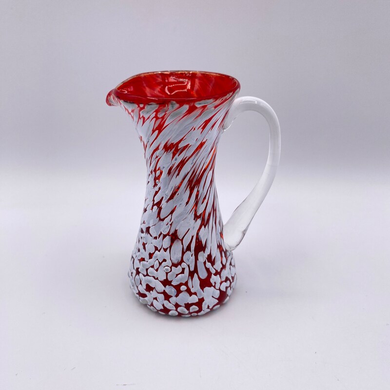 White Enamel Pitcher - Etsy