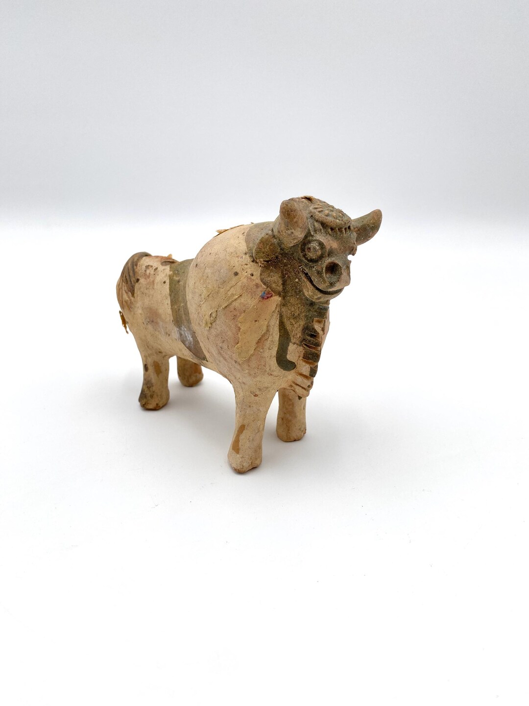 Pre-columbian or Peruvian Bull Pottery Figurine - Etsy