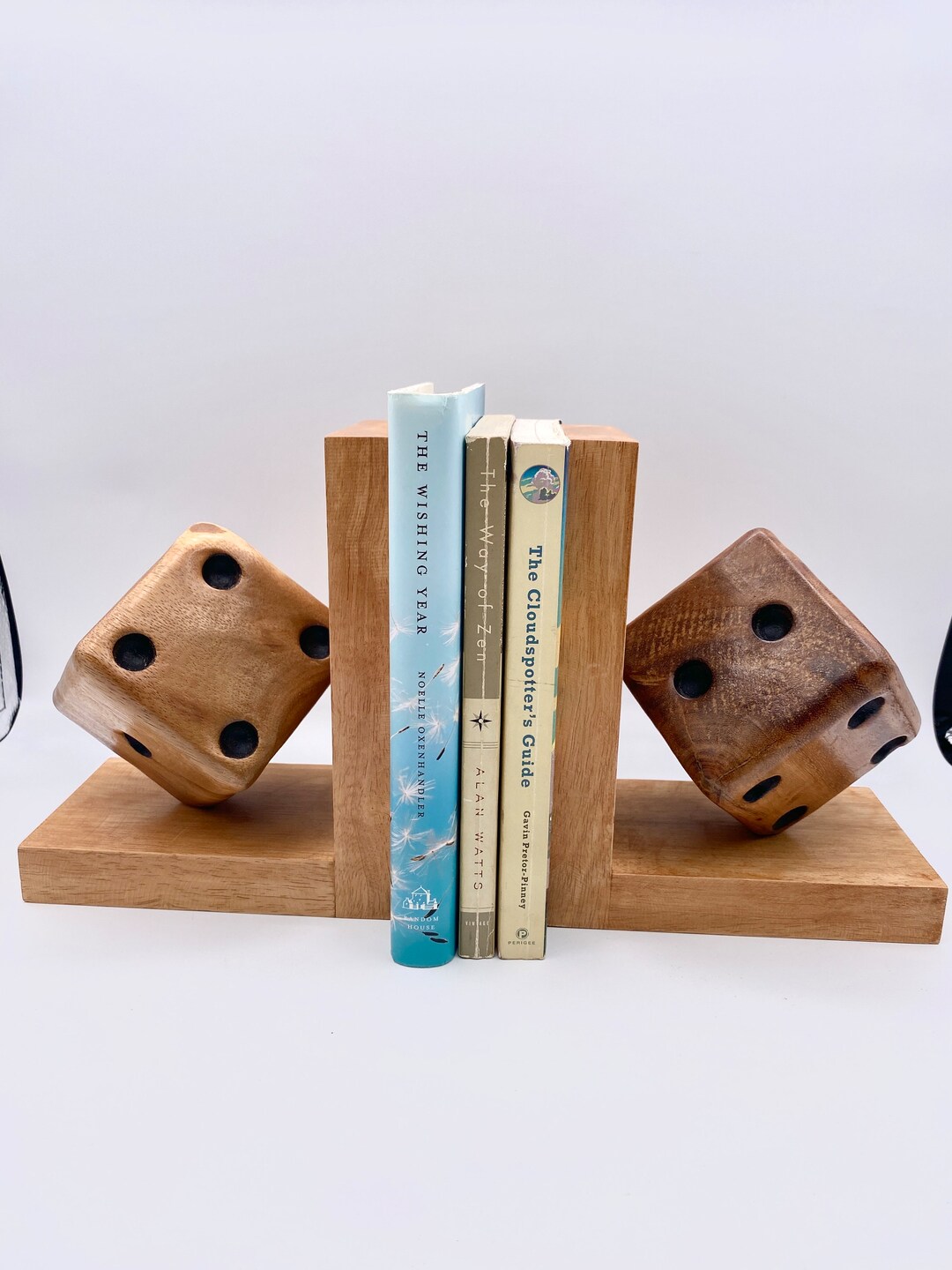 Vintage Bookends Pair of Wooden Dice Unique and a Great Gift - Etsy