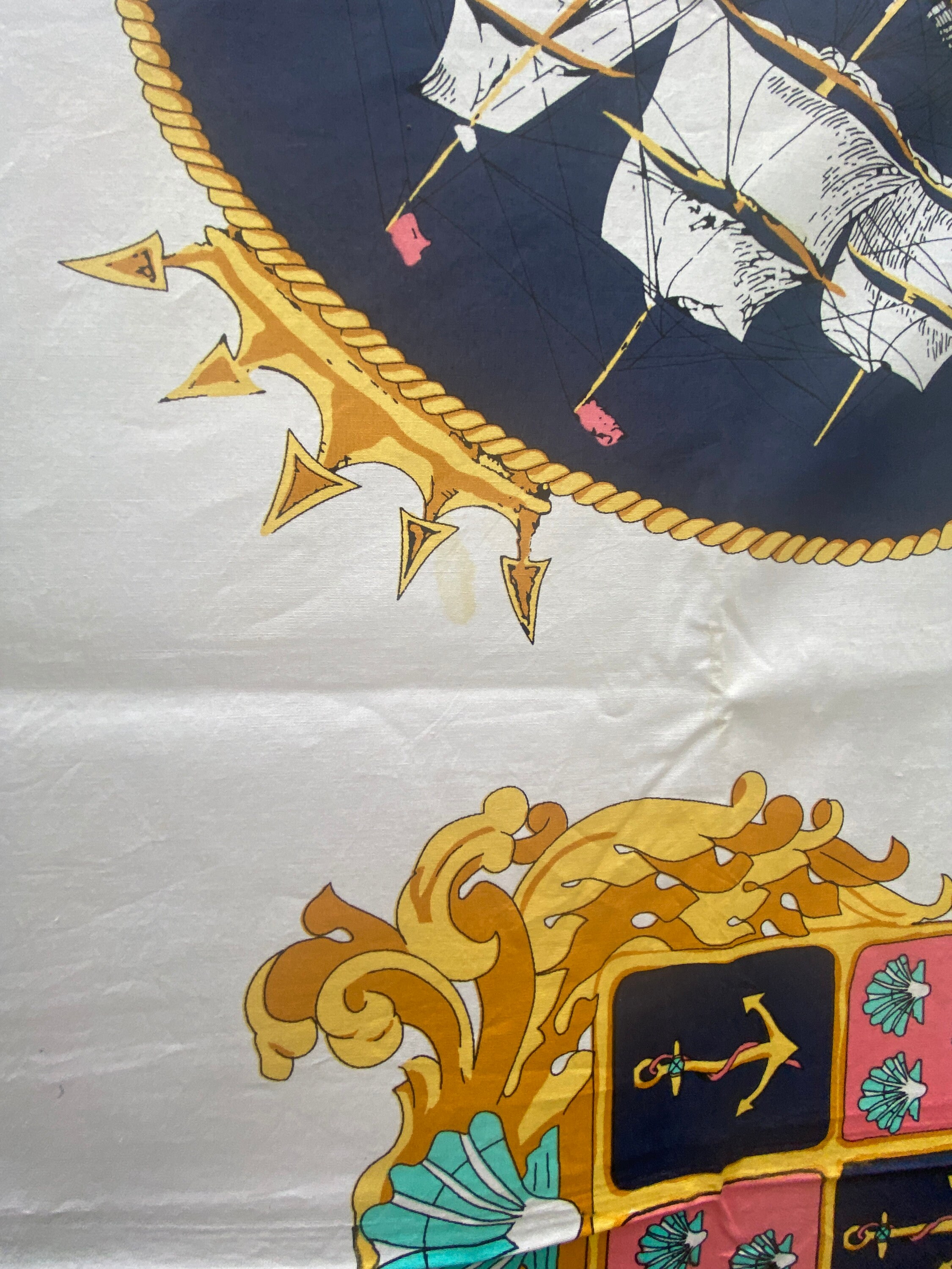 Sailing Ships Nautical Tablecloth 50 X 56 Cotton - Etsy