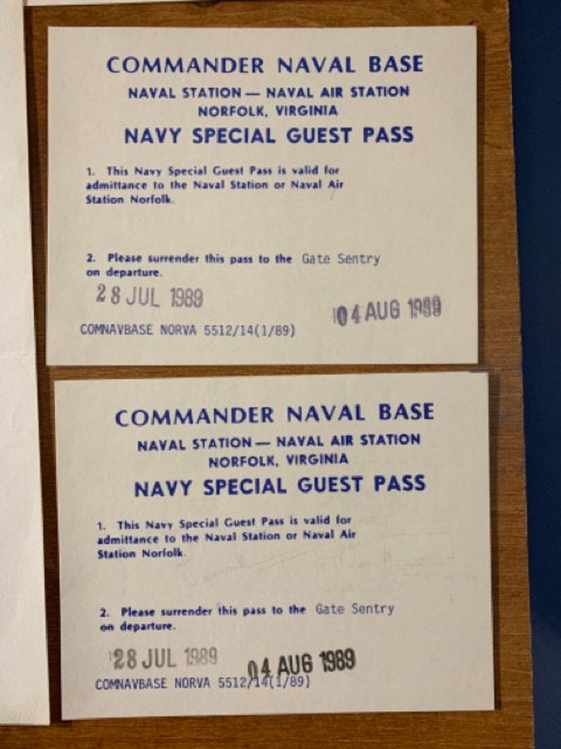 USS Wasp LHD-1 Aircraft Carrier Plankowner Commissioning 29 July 1989 ...