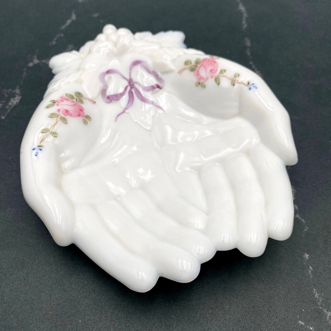 Westmoreland Roses & Bows Victorian Hands Hand-painted - Etsy