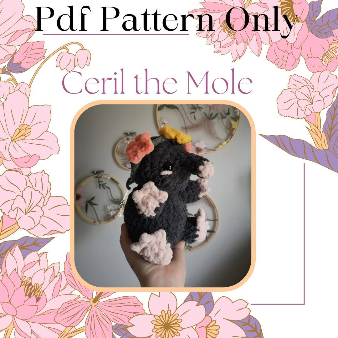 Ceril the Mole PDF Crochet Pattern - Etsy
