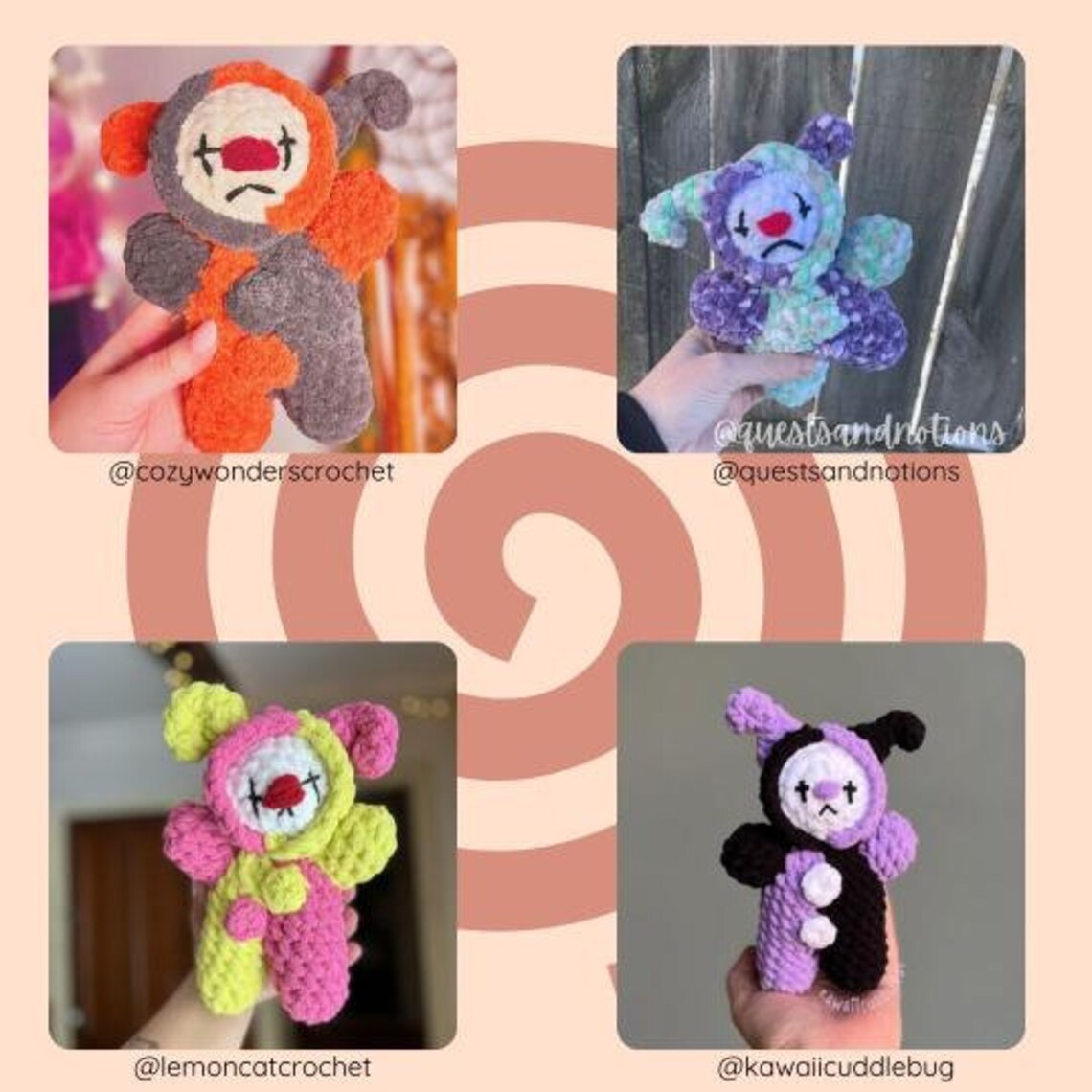 Tinkle the Clown Crochet Pattern PDF Only - Etsy