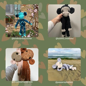 Peep the Monkey Lovey Crochet Pattern PDF ONLY - Etsy