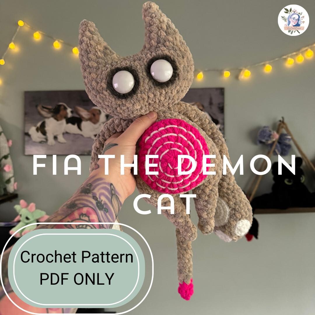 Fia the Demon Cat Crochet Pattern PDF ONLY - Etsy