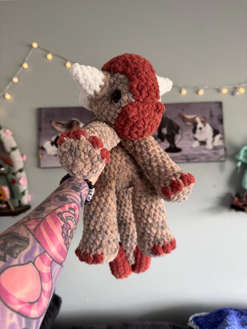 MADE TO ORDER - Anakin the Anklyosaurus Crochet Plushie - Etsy UK