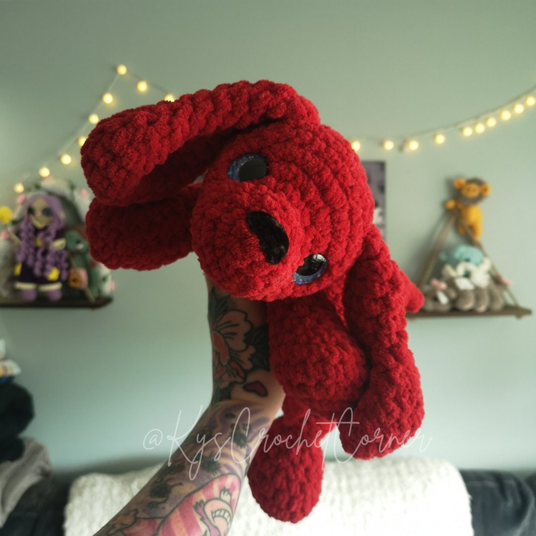 READY TO SHIP Cliff the Red Doggy Crochet Plushie - Etsy