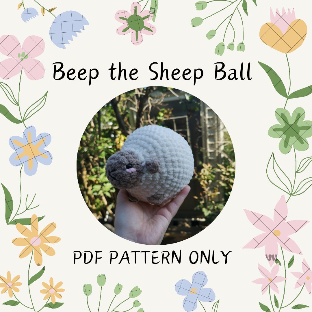 Beep the Sheep Ball Crochet Pattern PDF Only - Etsy