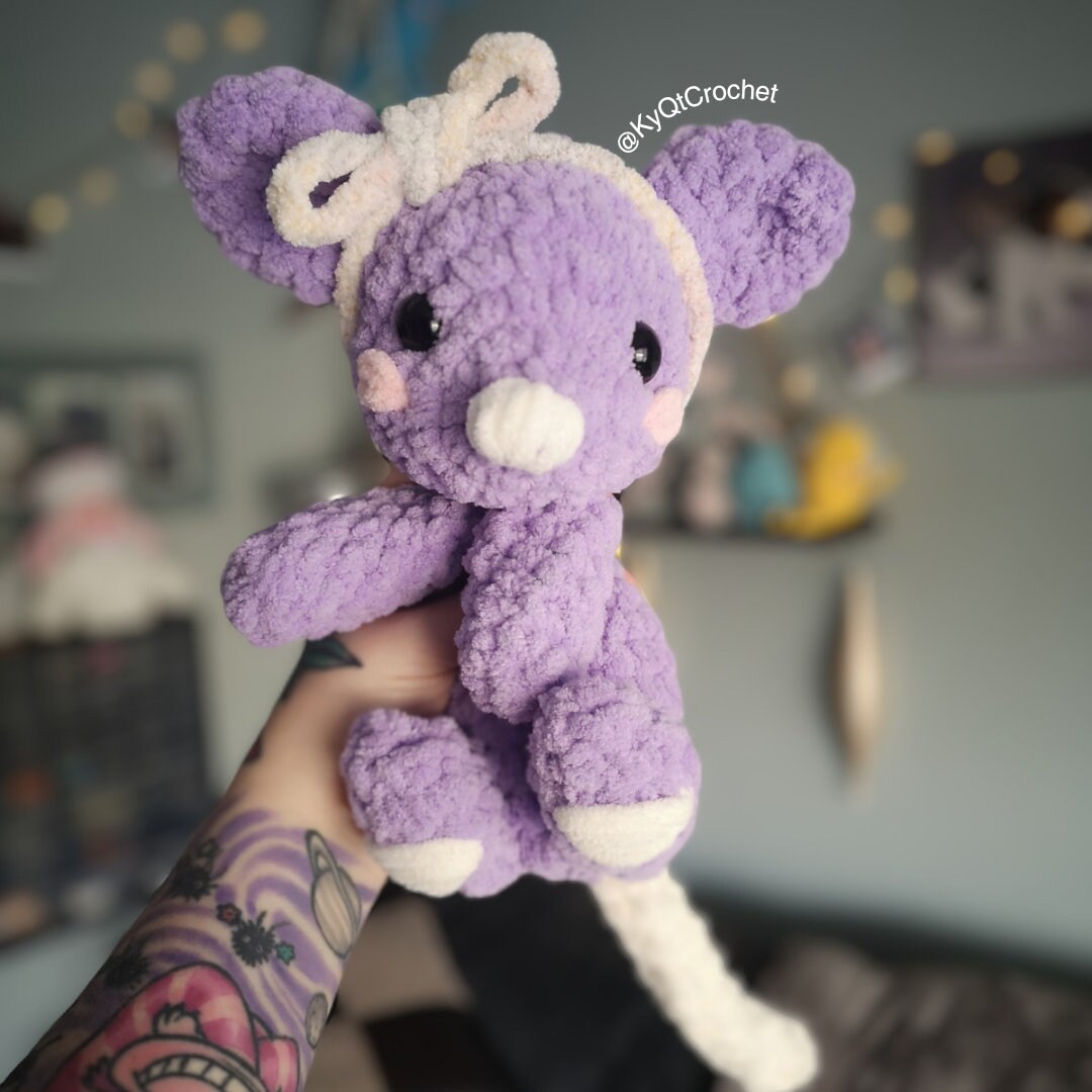 Mira the Precious Lovey Mouse Crochet Plushie FINISHED PRODUCT - Etsy