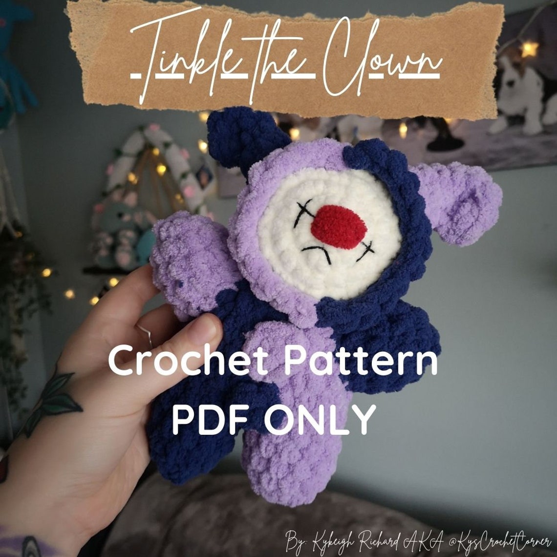 Tinkle the Clown Crochet Pattern PDF Only - Etsy