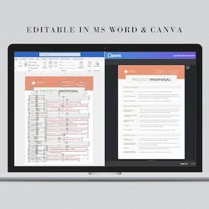 Project Proposal Template: Corporate Business (MS Word, Canva) - Etsy