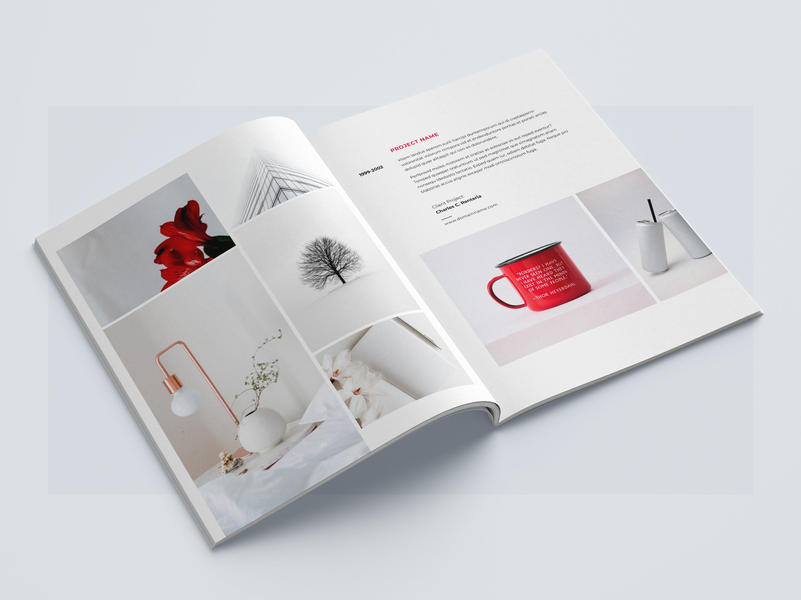 Portfolio Template, MS Word Template, Handbook, Business Brochure ...