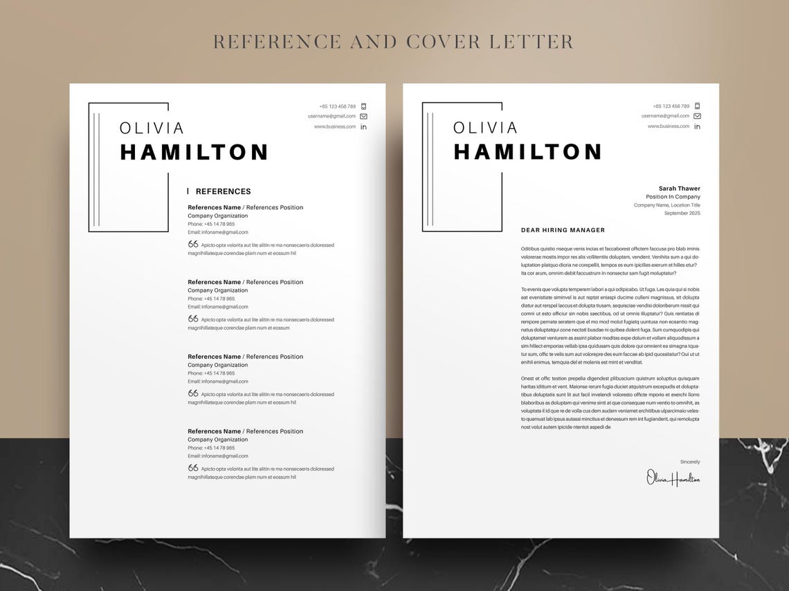 ATS Resume Template: Modern Professional CV Design (indesign, Word ...