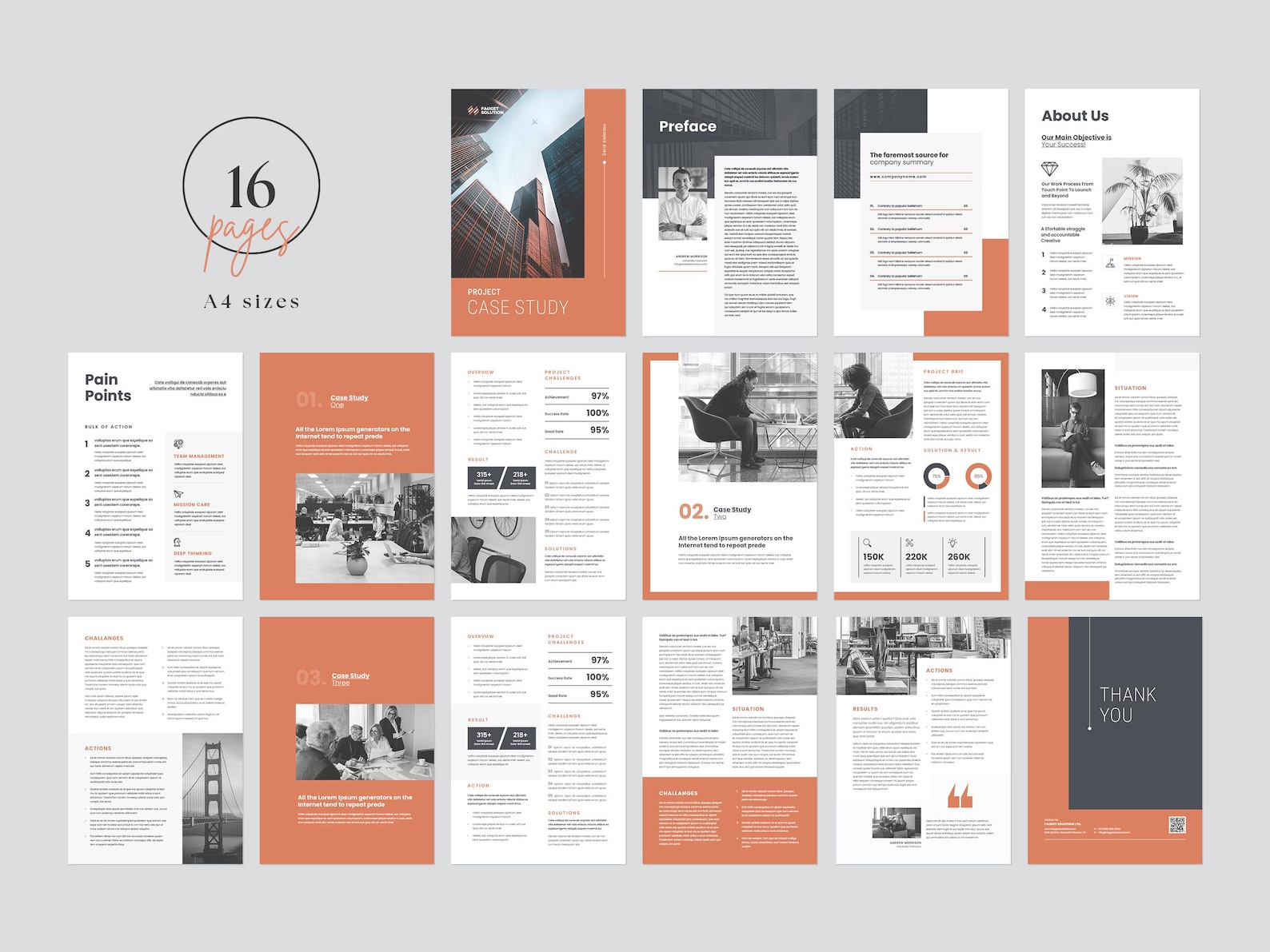 Case Study Template, Canva Case Study, Marketing Brochure, Data Sheet ...