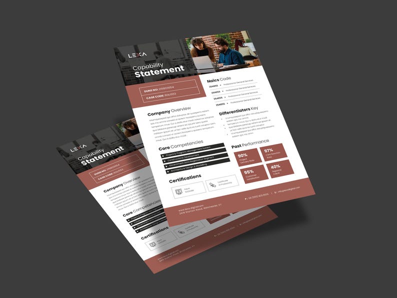 Business Capability Statement Template: Marketing Statement, Company ...