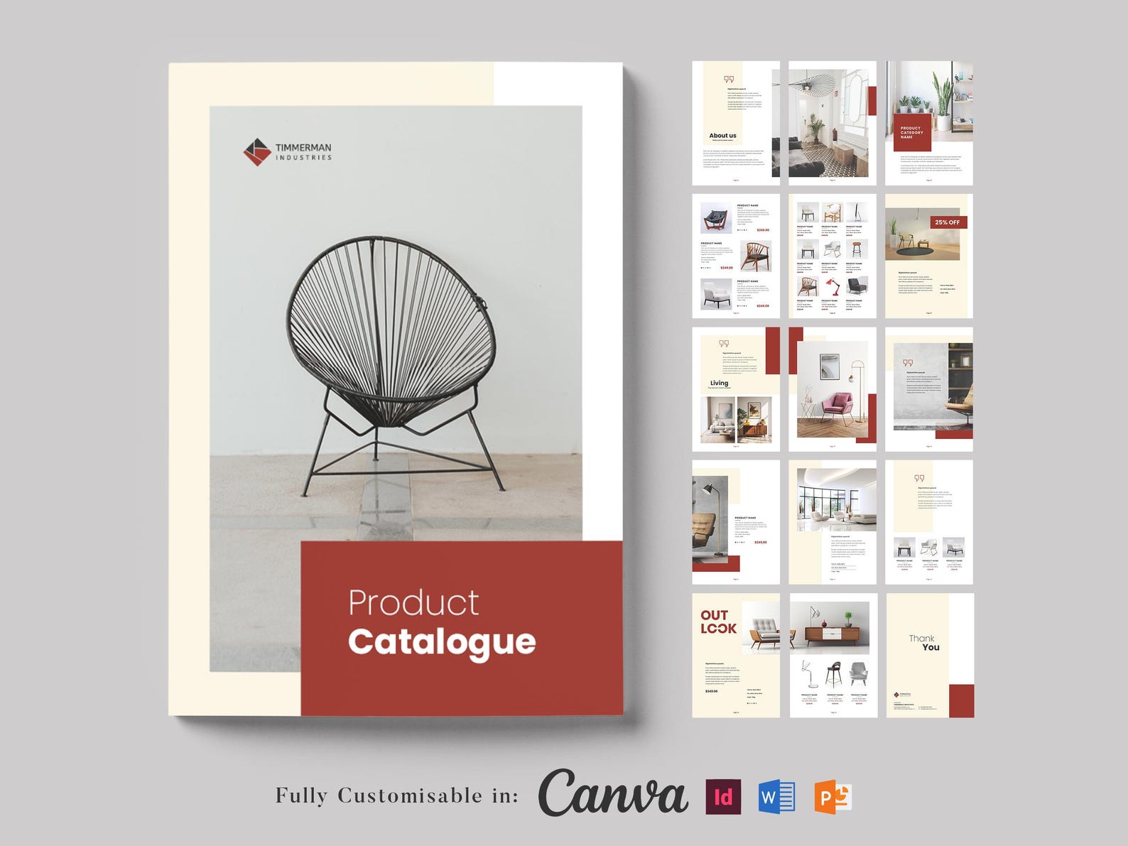 Product Catalog Template: Pricing Guide, Line Sheet (canva, Word) - Etsy