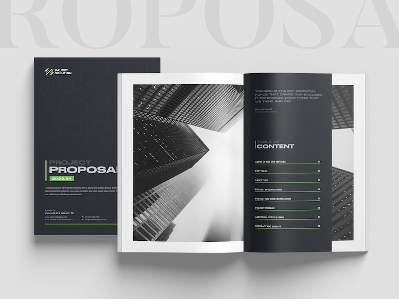 16-page Company Profile Template: Business Proposal (MS Word, Docx) - Etsy