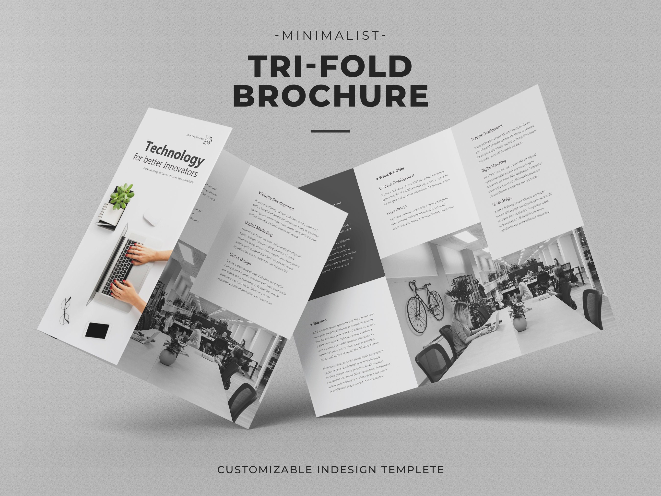 Tri-fold Brochure Template | Business Trifold | Printable Business ...