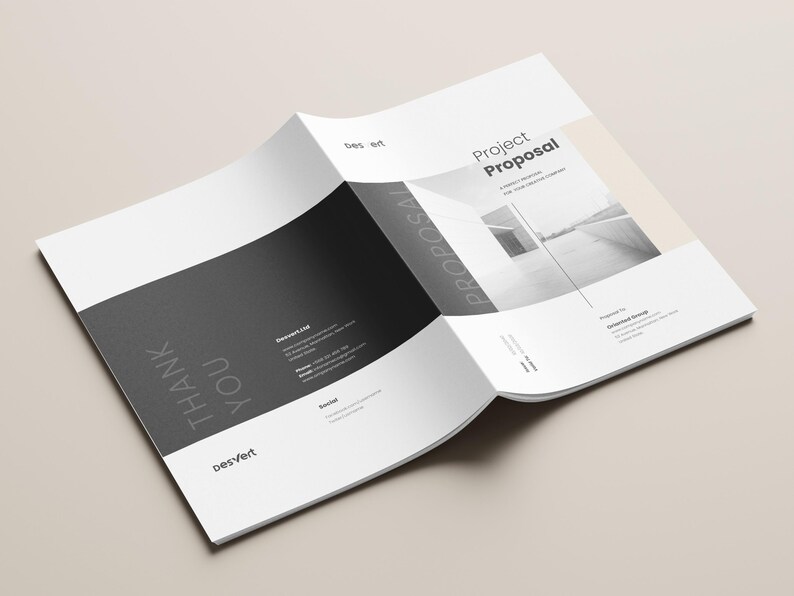 Professional Business Proposal Template: 16 Page MS Word, Canva ...