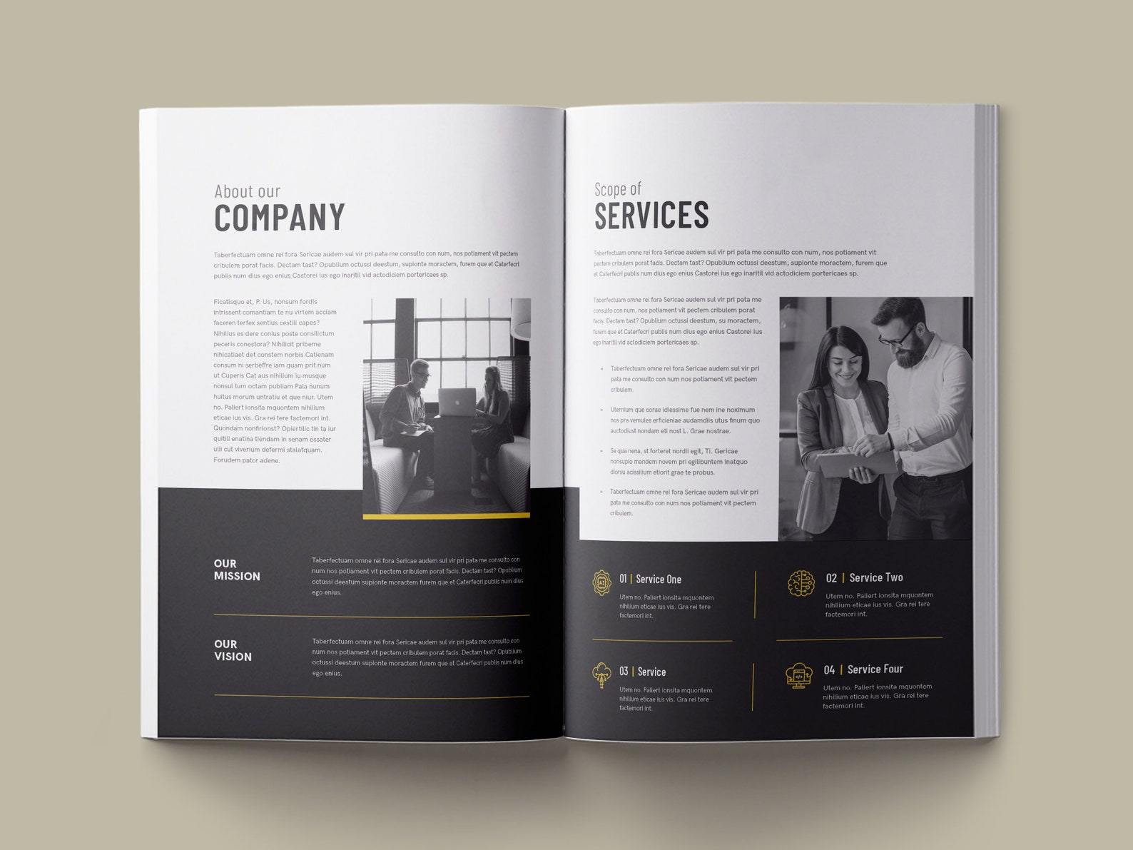 Company Profile Design, Business Proposal, MS Word Template, Marketing ...