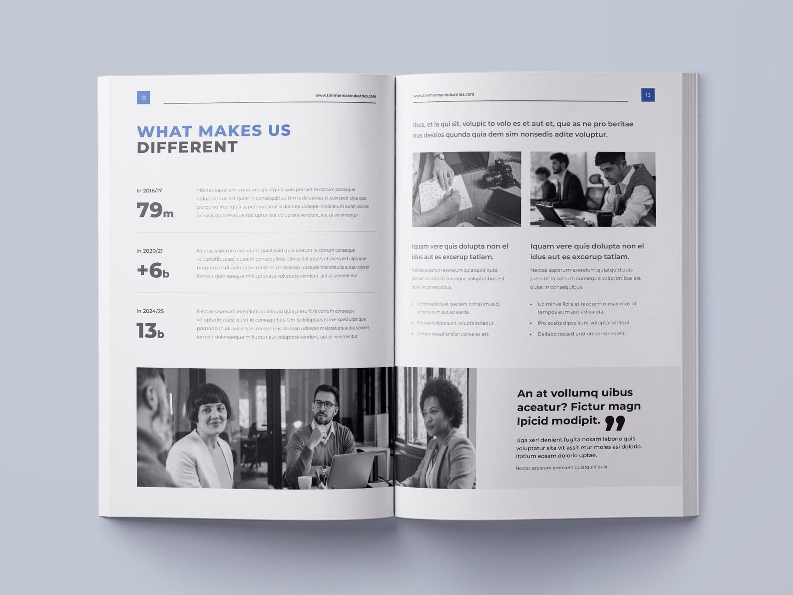 Company Profile Template, Corporate Handbook, Business Brochure Design ...