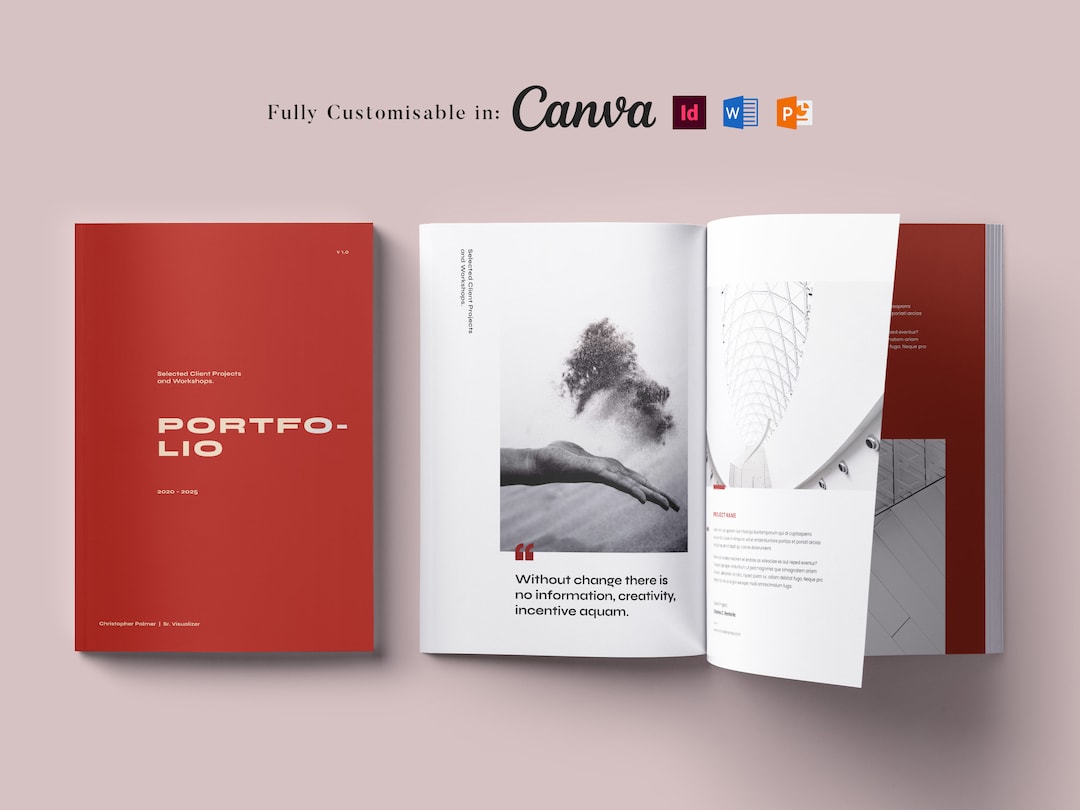 Portfolio Template, MS Word Template, Indesign Template, Brochure ...