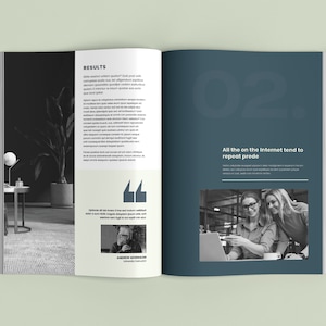 16-page Case Study Template: Business Report, MS Word, Canva ...