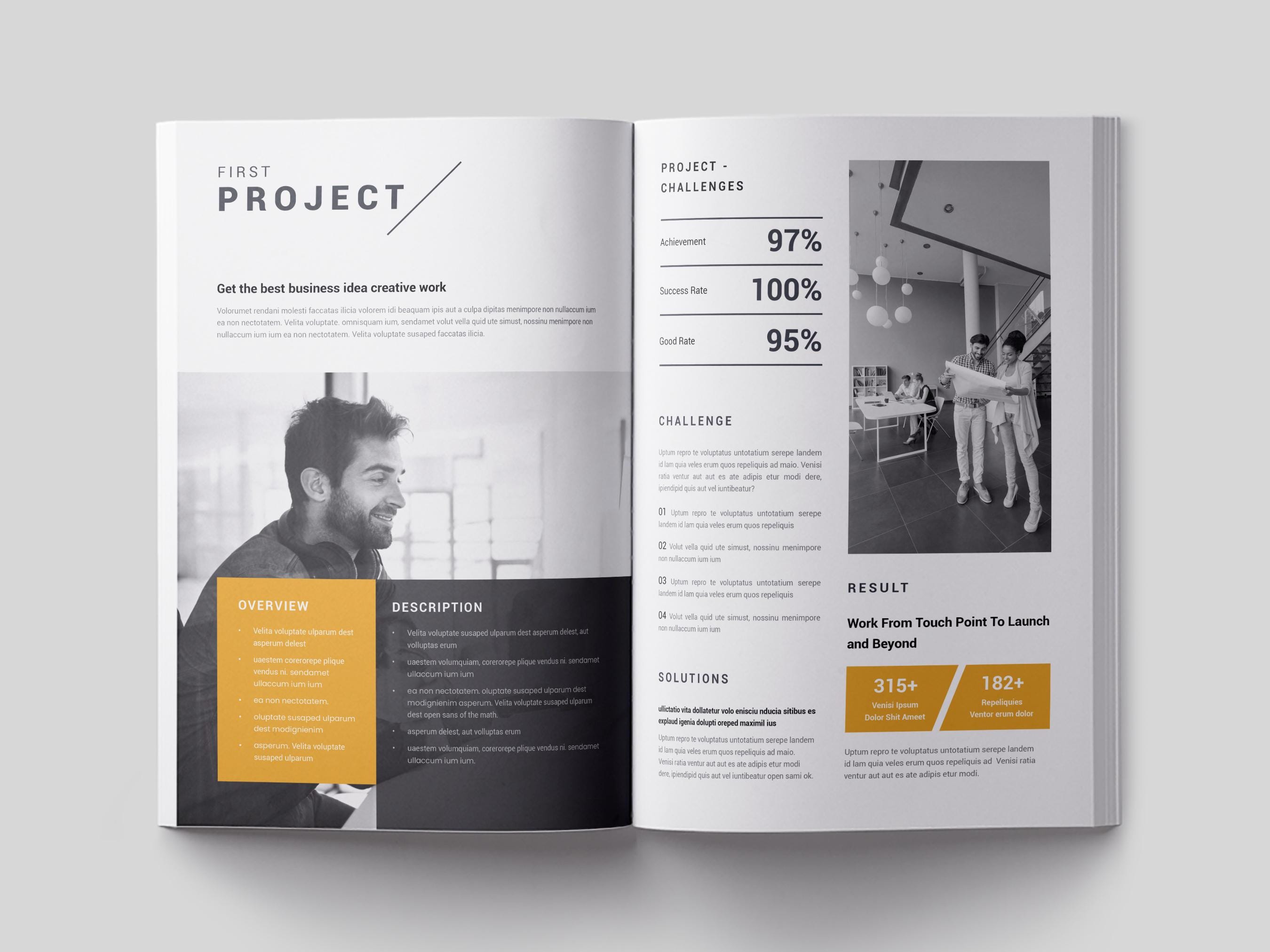 Case Study Template, Project Case Study, Project Report, Business Study ...