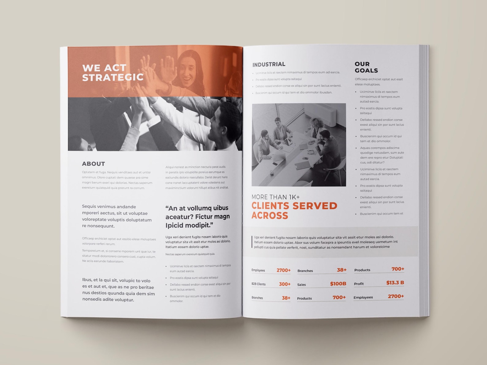 Company Profile Template, Business Brochure Design, Corporate Handbook ...