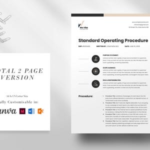Standard Operating Procedure Template, Business SOP Document, SOP Template, Project Details ...
