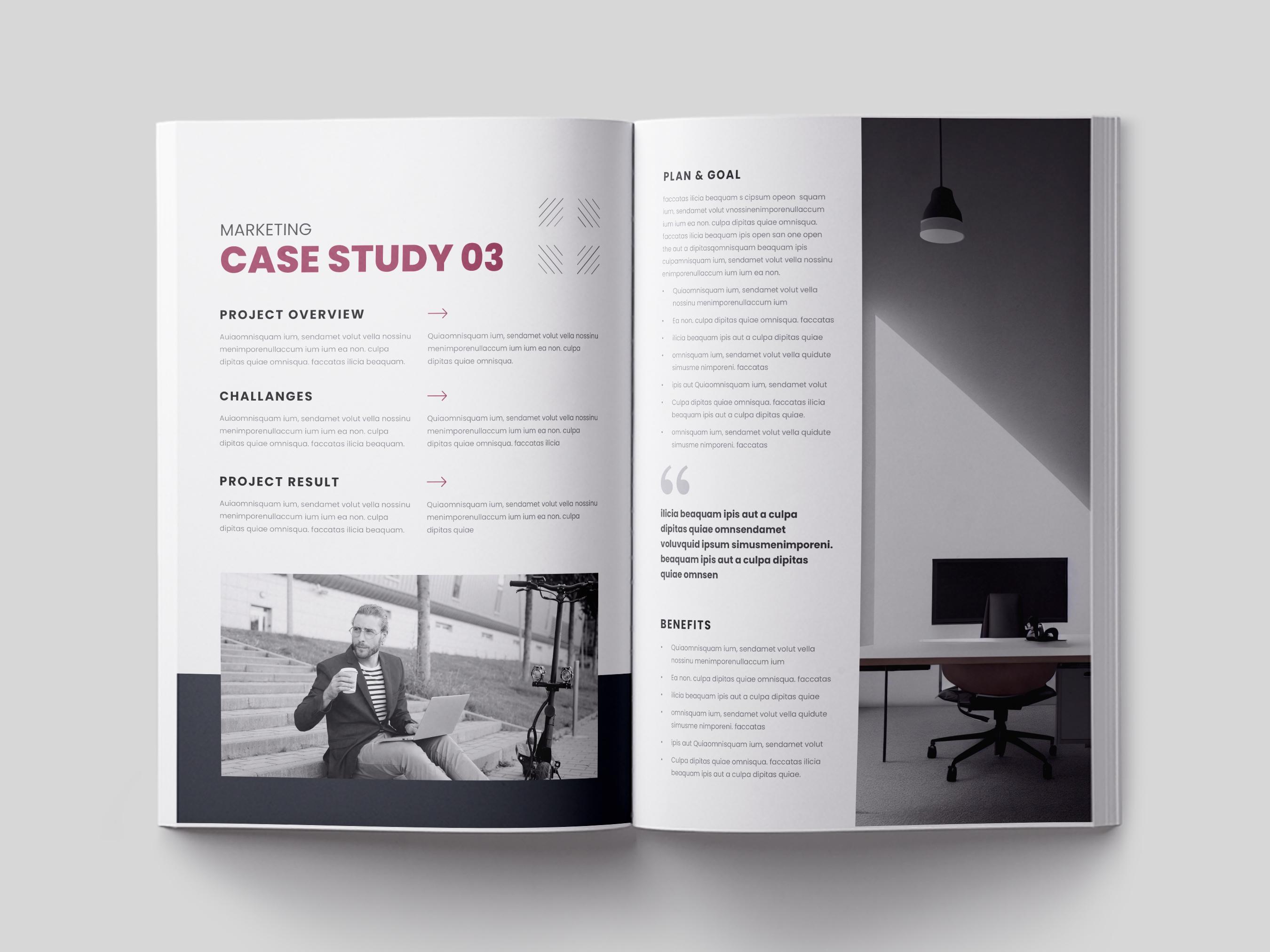 Business Case Study Template: Project Report (canva, MS Word) - Etsy