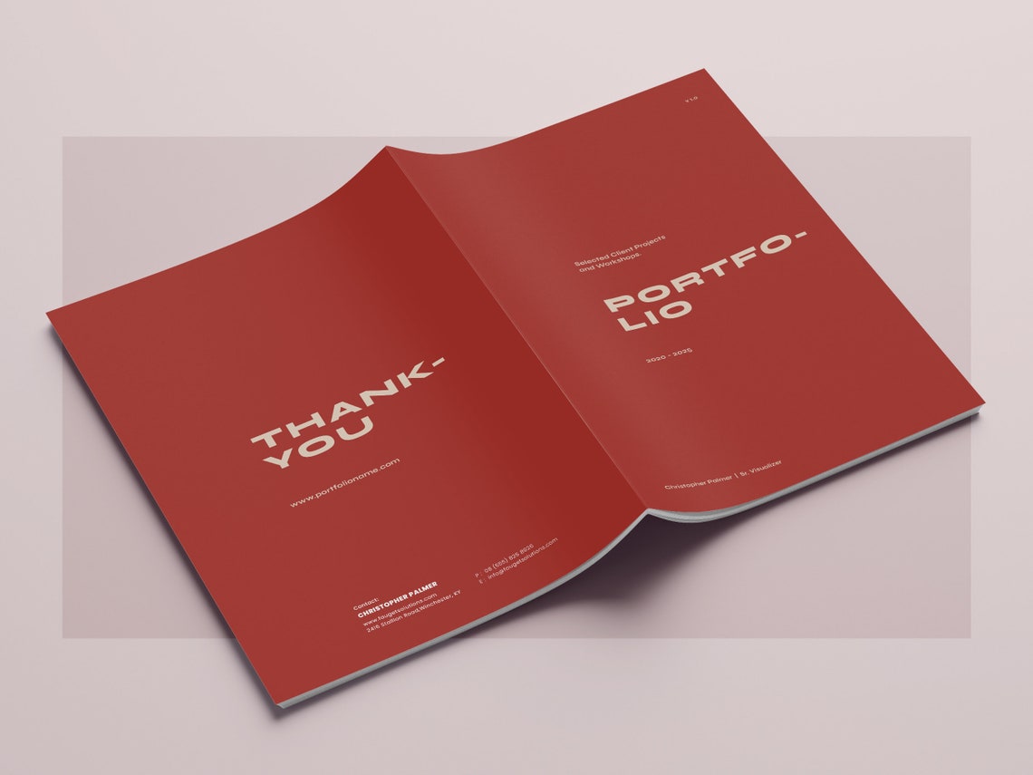 Portfolio Template MS Word Template Indesign Template - Etsy