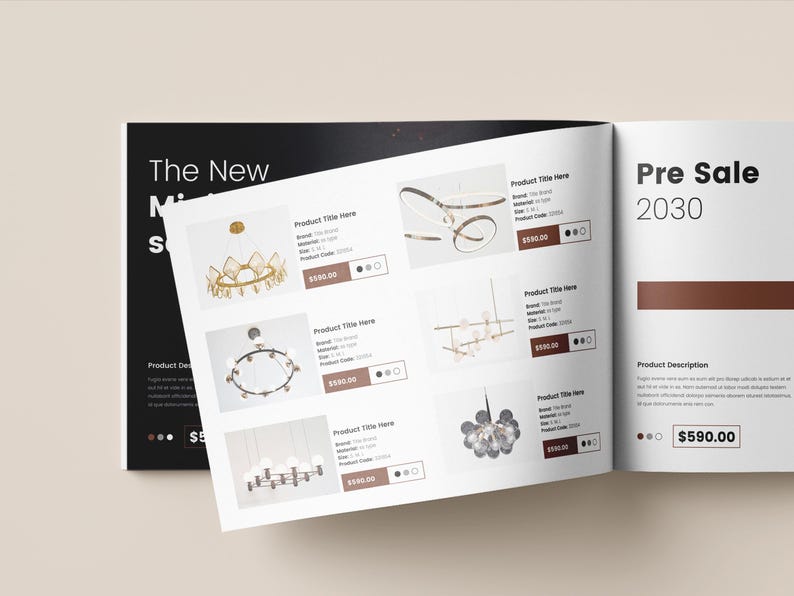 Product Catalog Template: Pricing Guide, Modern Design for Canva ...