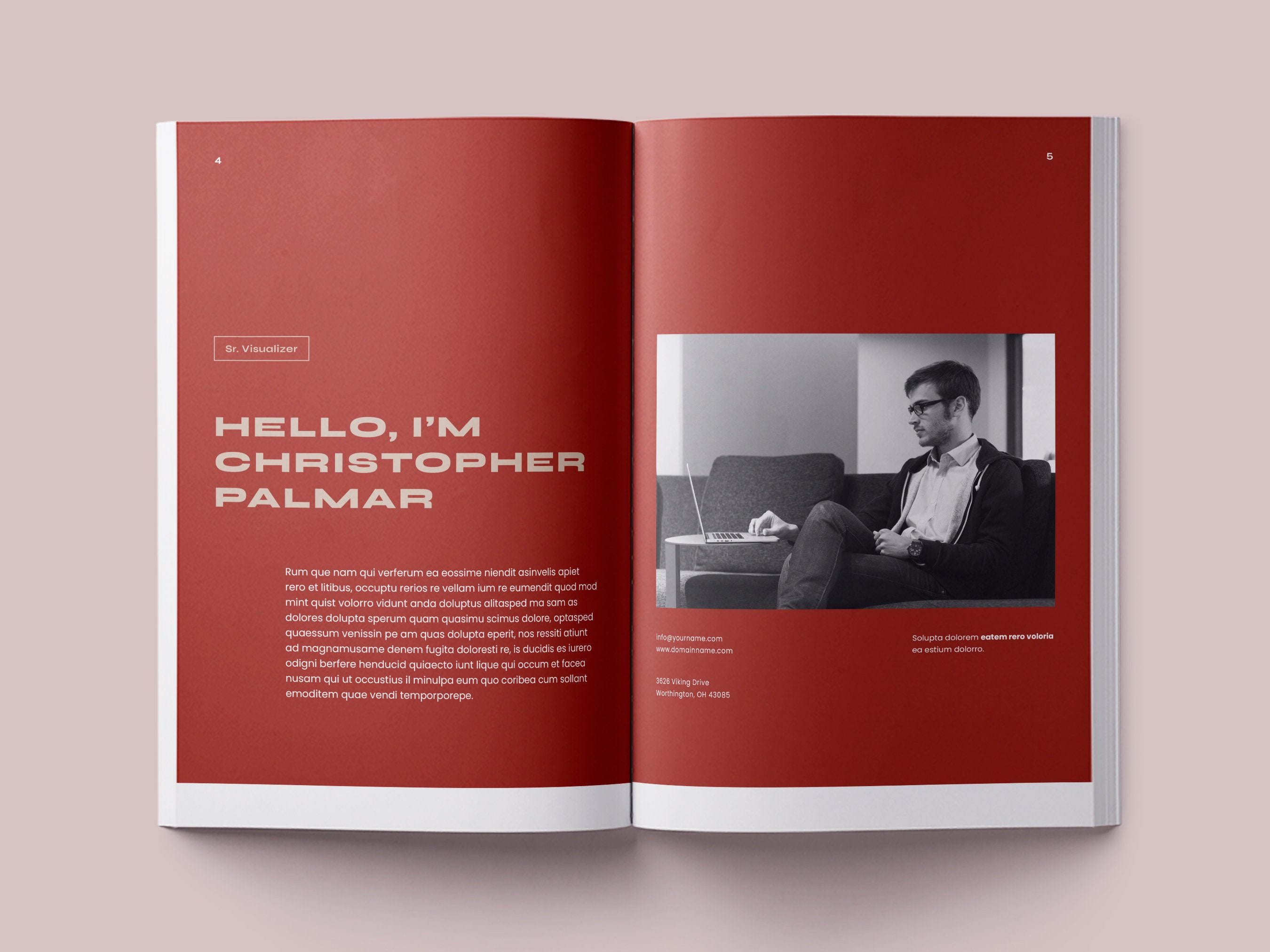 Portfolio Template, MS Word Template, Indesign Template, Brochure ...