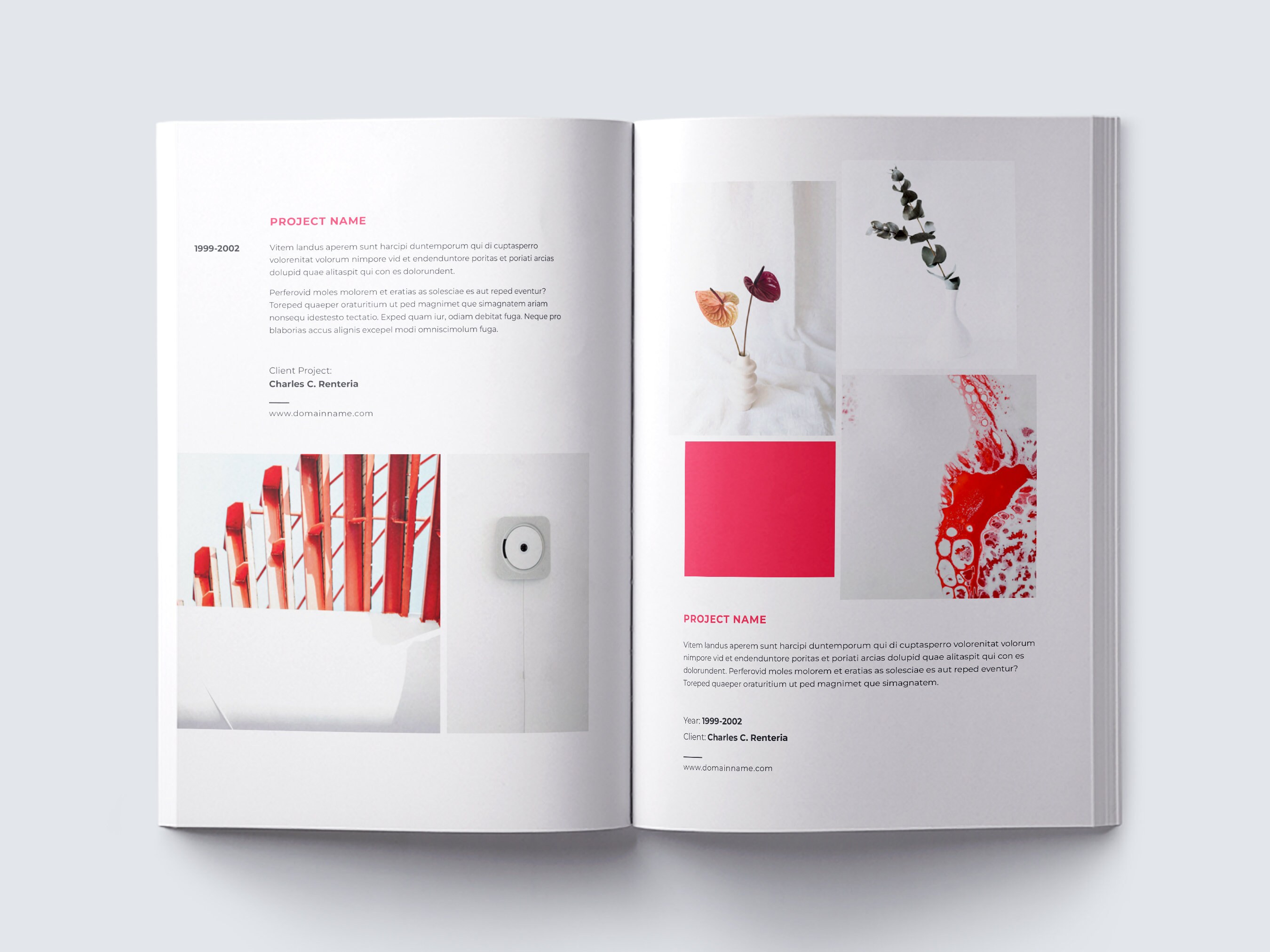 Portfolio Template, MS Word Template, Handbook, Business Brochure ...