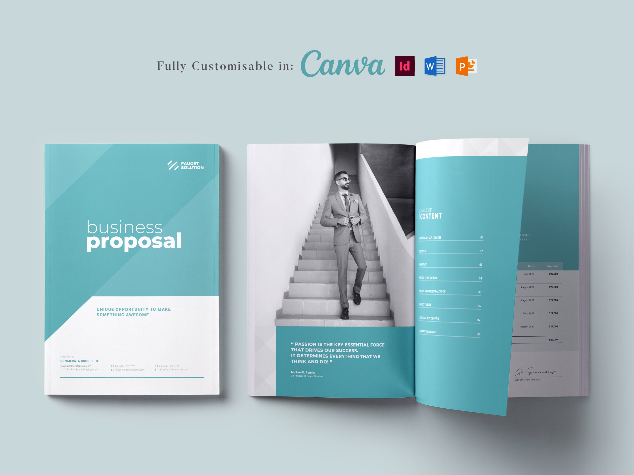 Project Proposal, Business Proposal Template, MS Word, Marketing ...