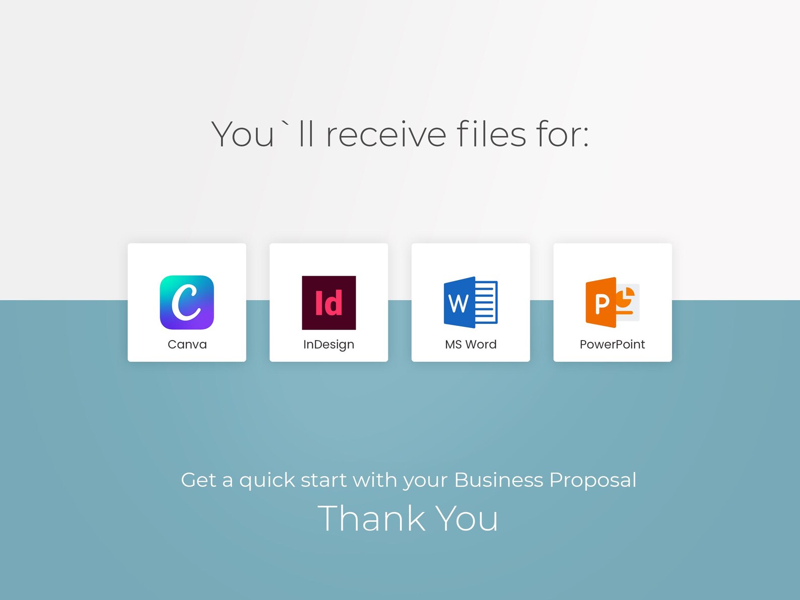 Professional Business Proposal Template: MS Word, Canva, Indesign - Etsy