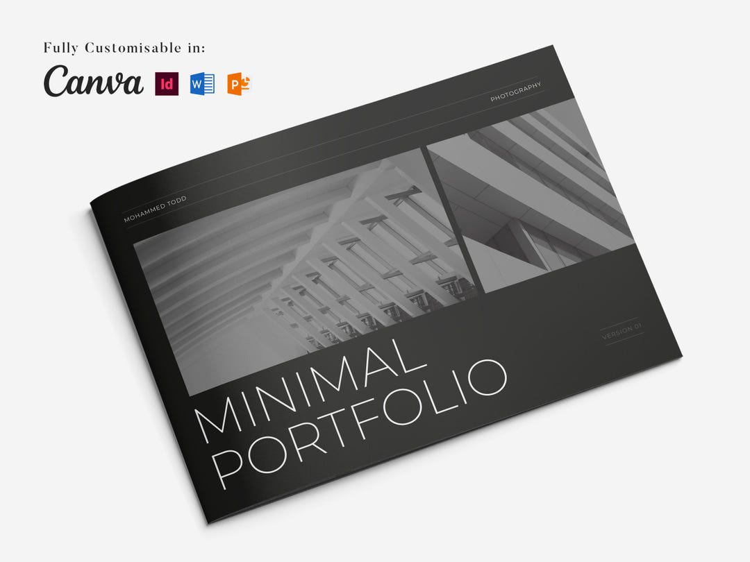 Photography Portfolio Template: Modern Design for Canva, Indesign, Word ...