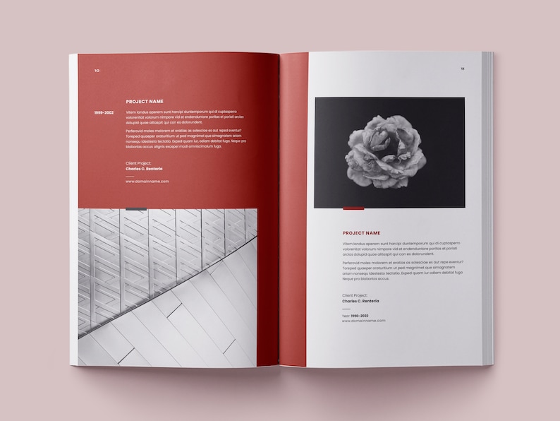 Portfolio Template, MS Word Template, Indesign Template, Brochure ...