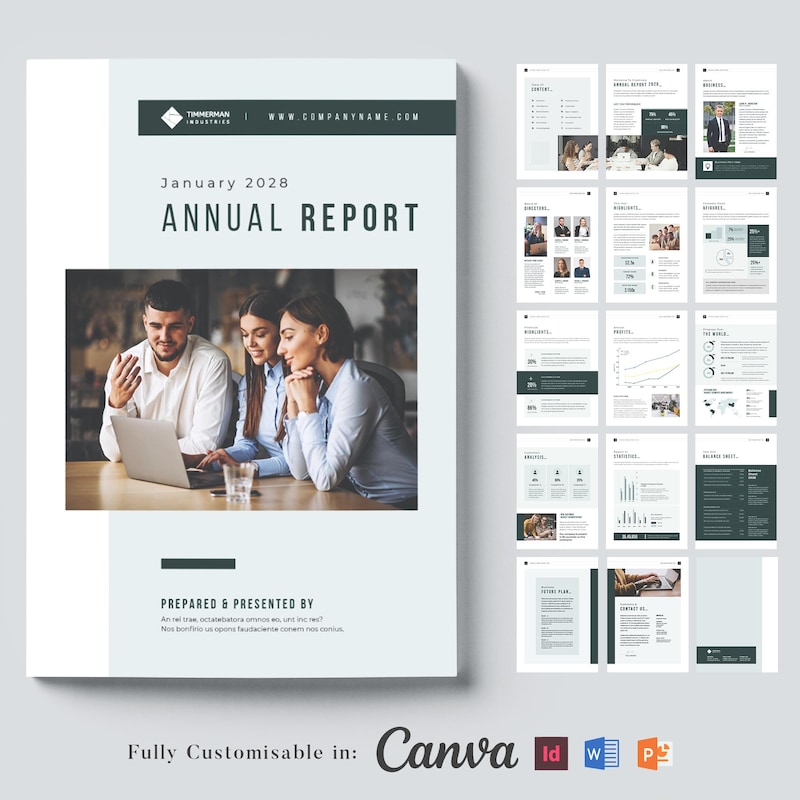 Annual Reports Indesign - Etsy